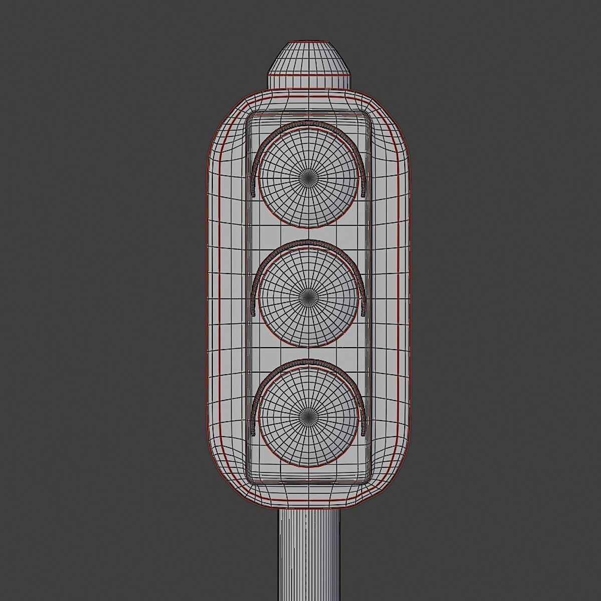 Single Head Traffic Light 3D model | CGTrader