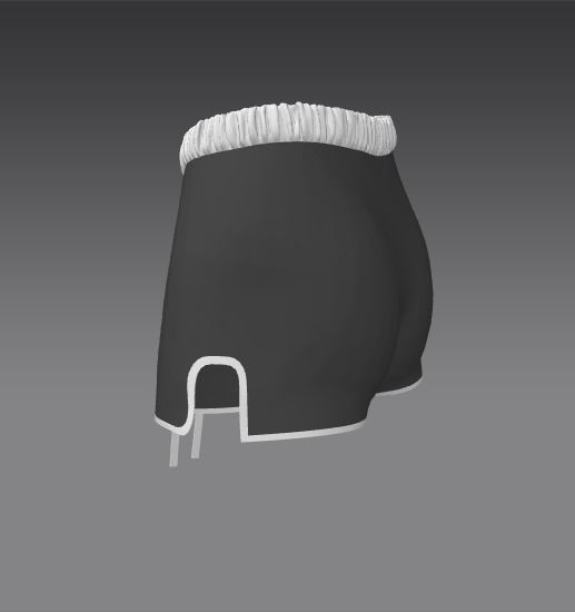 Girl sports shorts 3D model | CGTrader