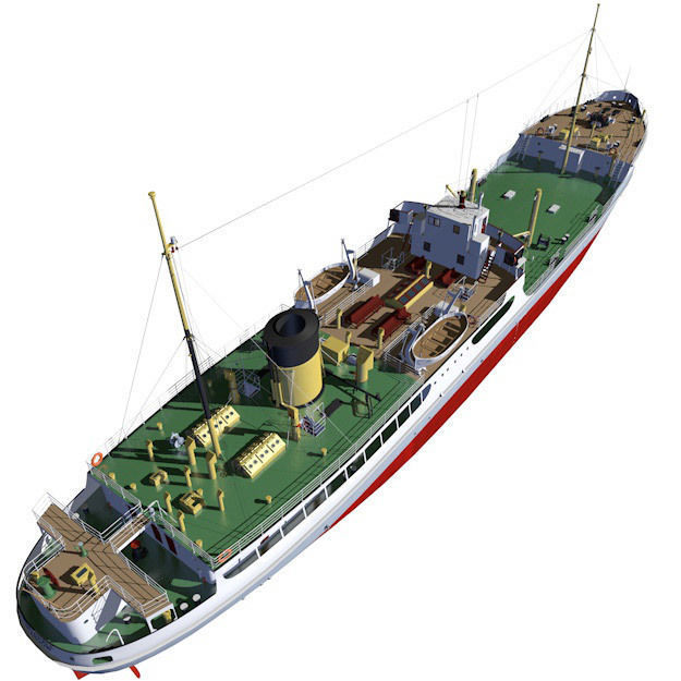 Merchant Ship 3D model | CGTrader