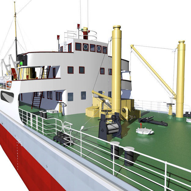 Merchant Ship 3D model | CGTrader