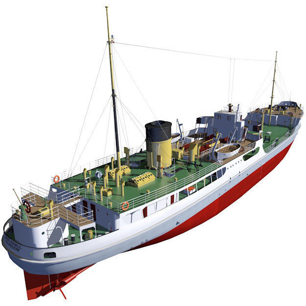 Merchant Ship 3D model | CGTrader