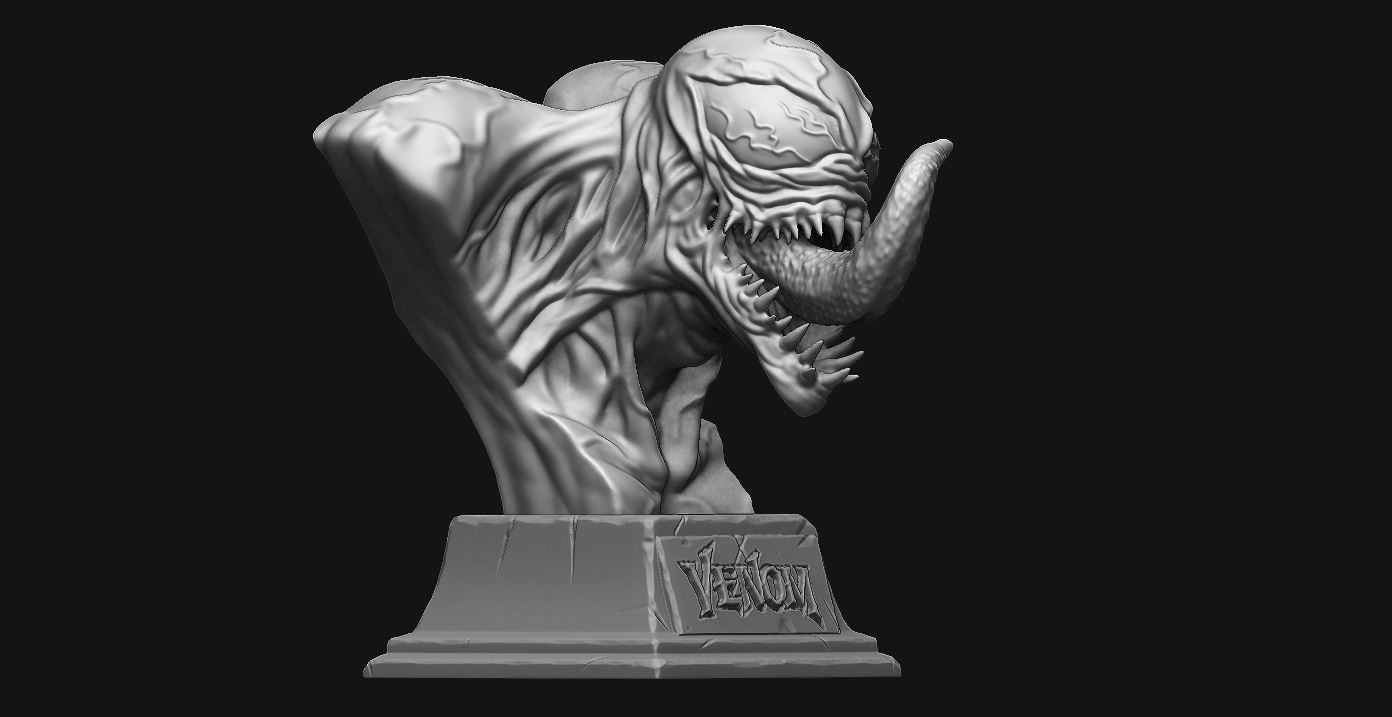 Venom Bust - Marvel 3D model 3D printable | CGTrader