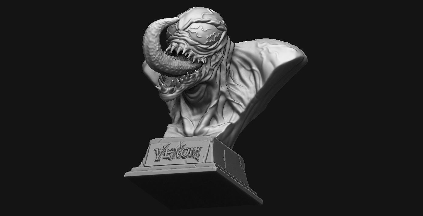 Venom Bust - Marvel 3D model 3D printable | CGTrader