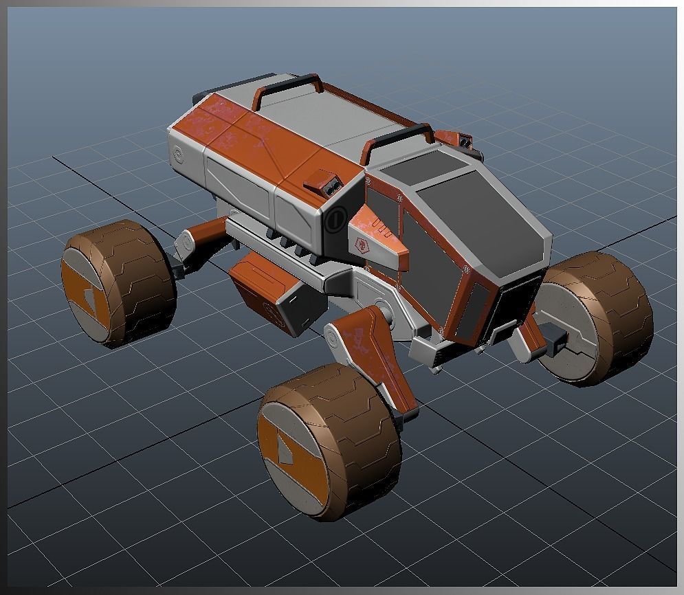3D model Mars rover advanced version VR / AR / low-poly rigged | CGTrader