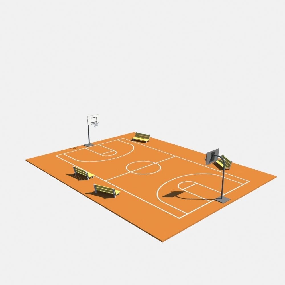 low poly basketball 3D model | CGTrader