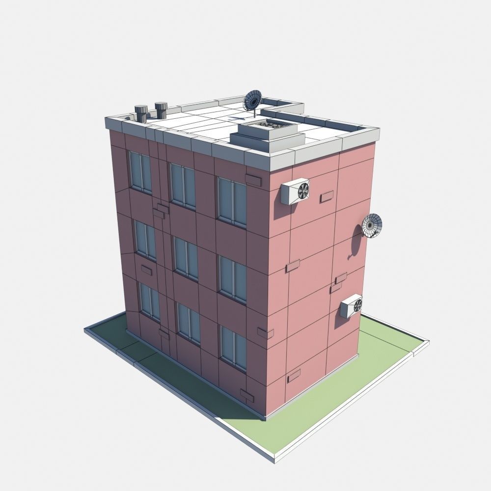 build red 3D model 3D model | CGTrader