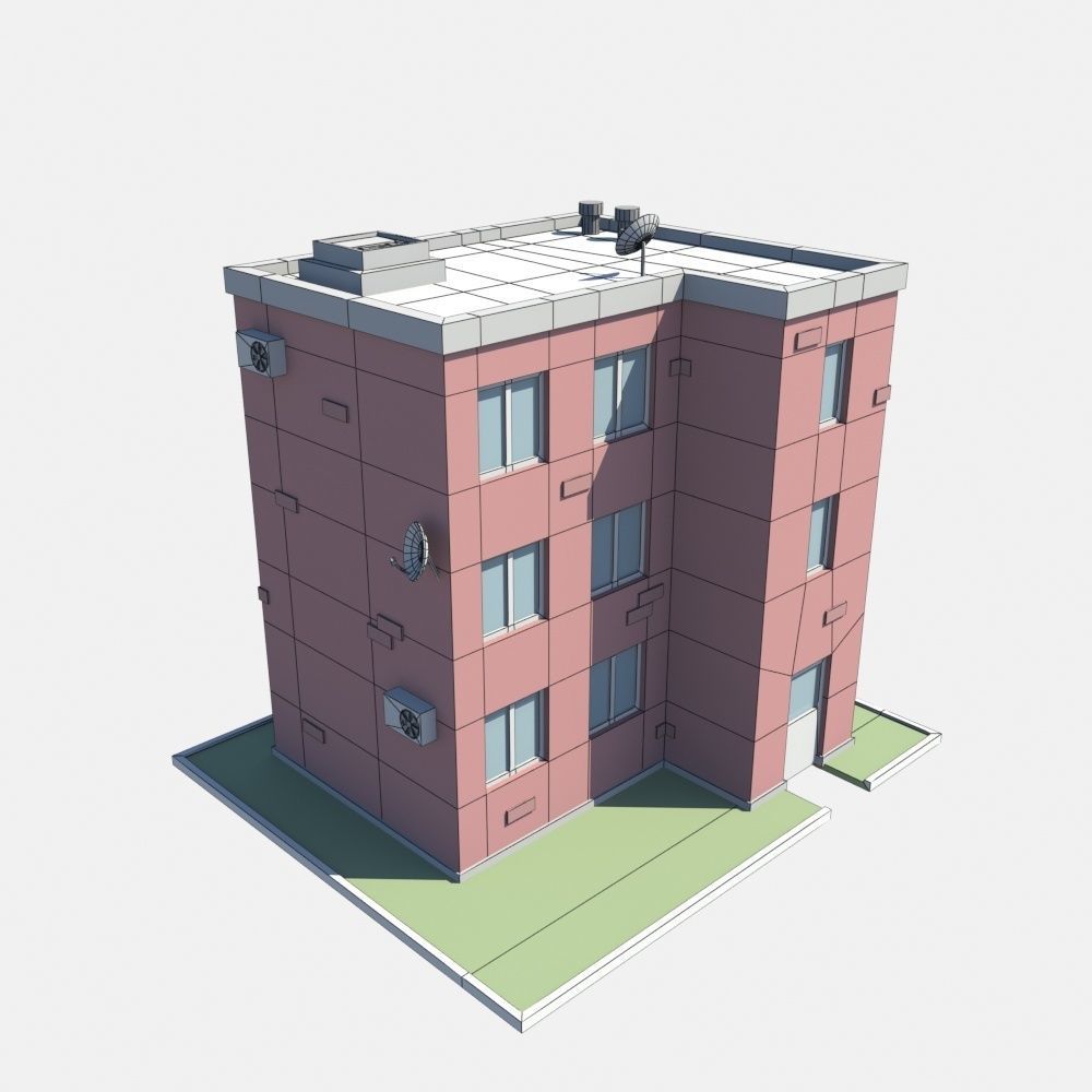 build red 3D model 3D model | CGTrader