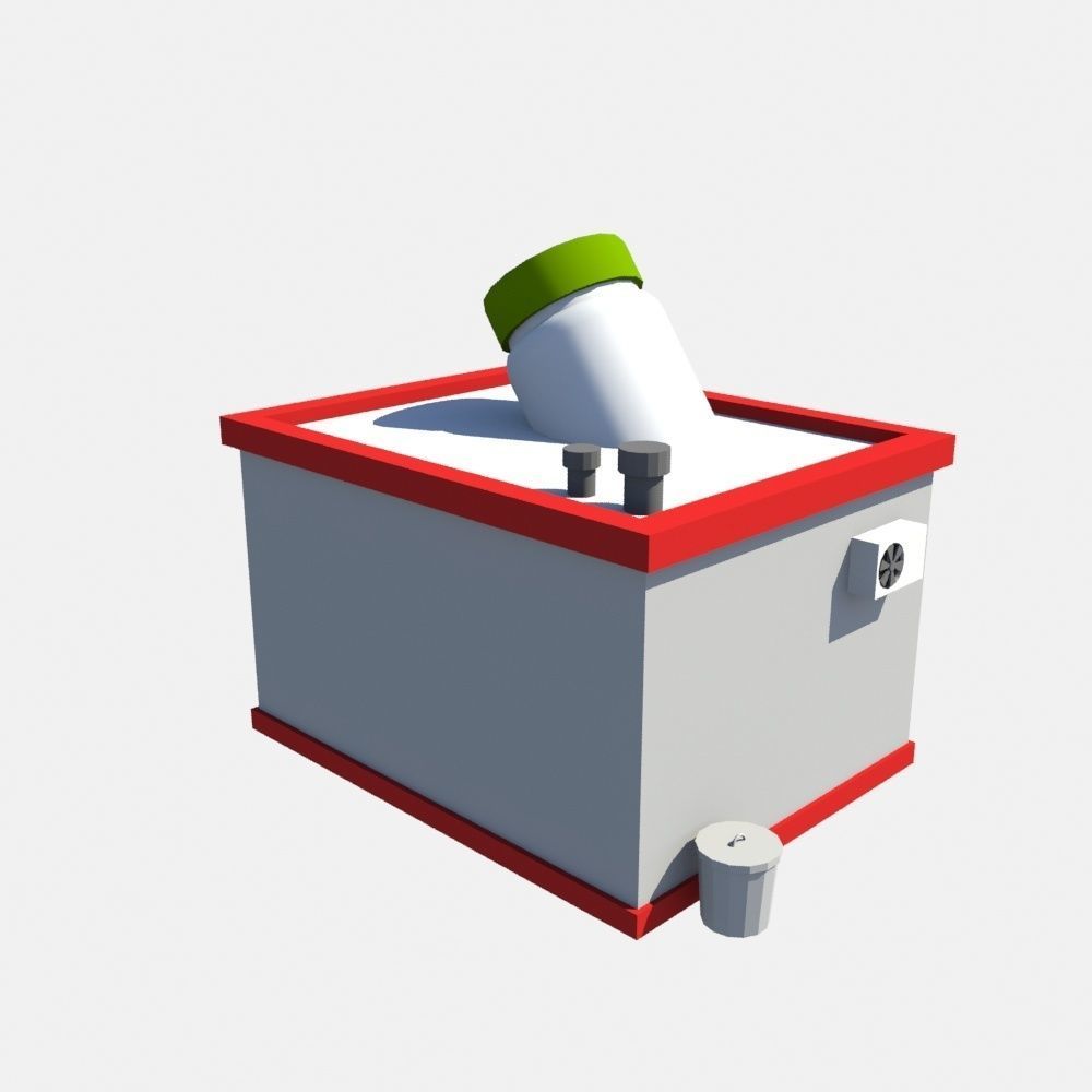 low poly drug store 3D model | CGTrader