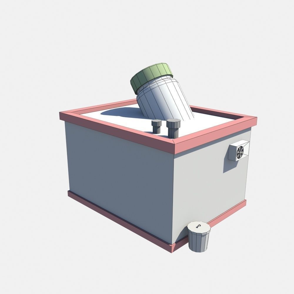 low poly drug store 3D model | CGTrader