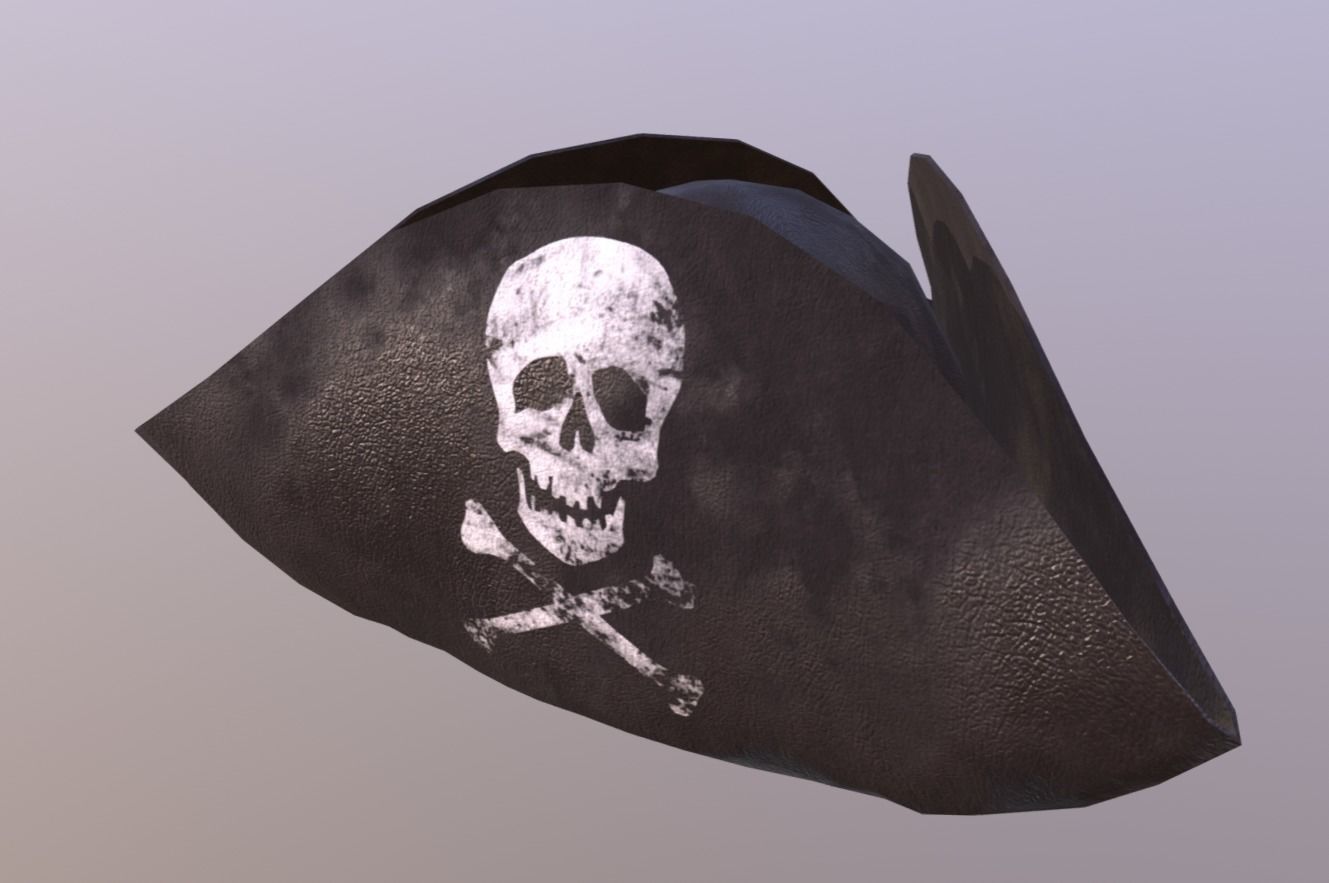 3D model Pirate Hat VR / AR / low-poly | CGTrader