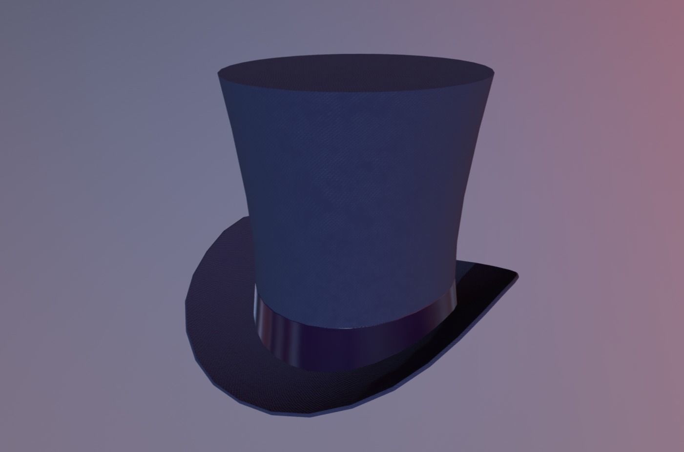 3D model Top Hat VR / AR / low-poly | CGTrader