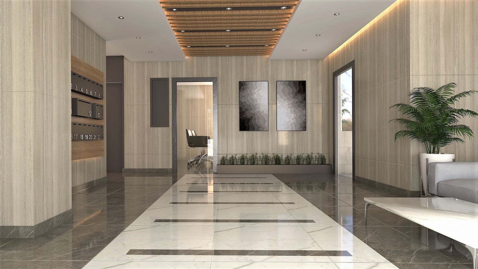 Lobby Design 3D model | CGTrader