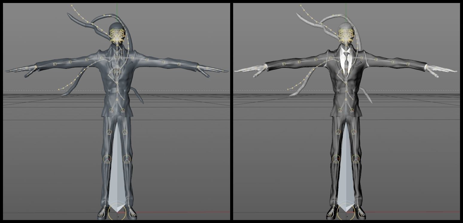SlenderMan 3D model animated rigged | CGTrader