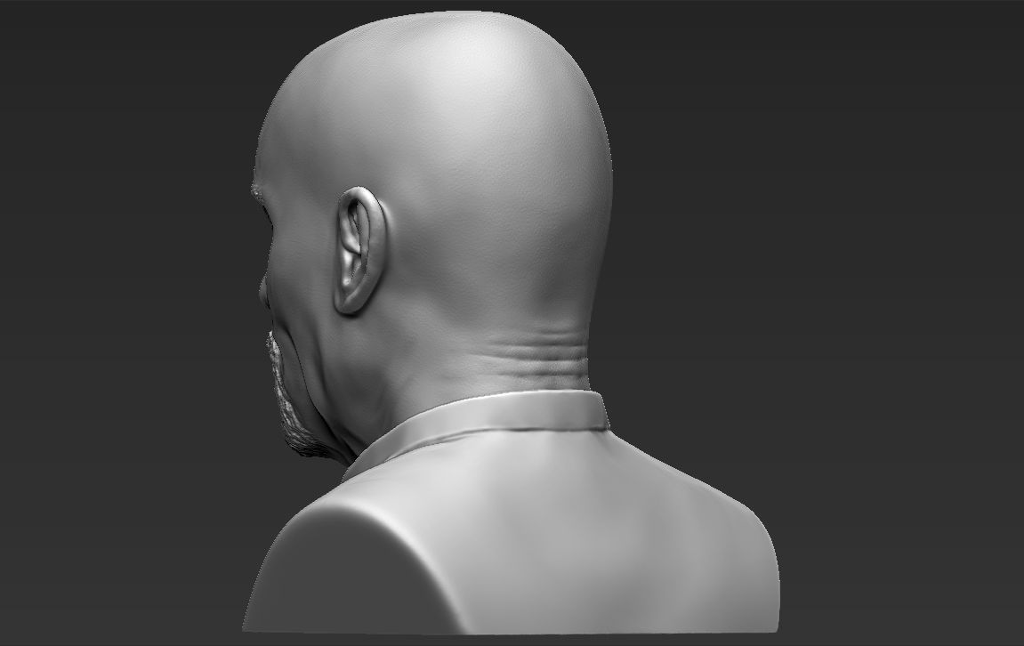 Walter White Breaking Bad bust 3D printing ready stl obj formats 3D ...