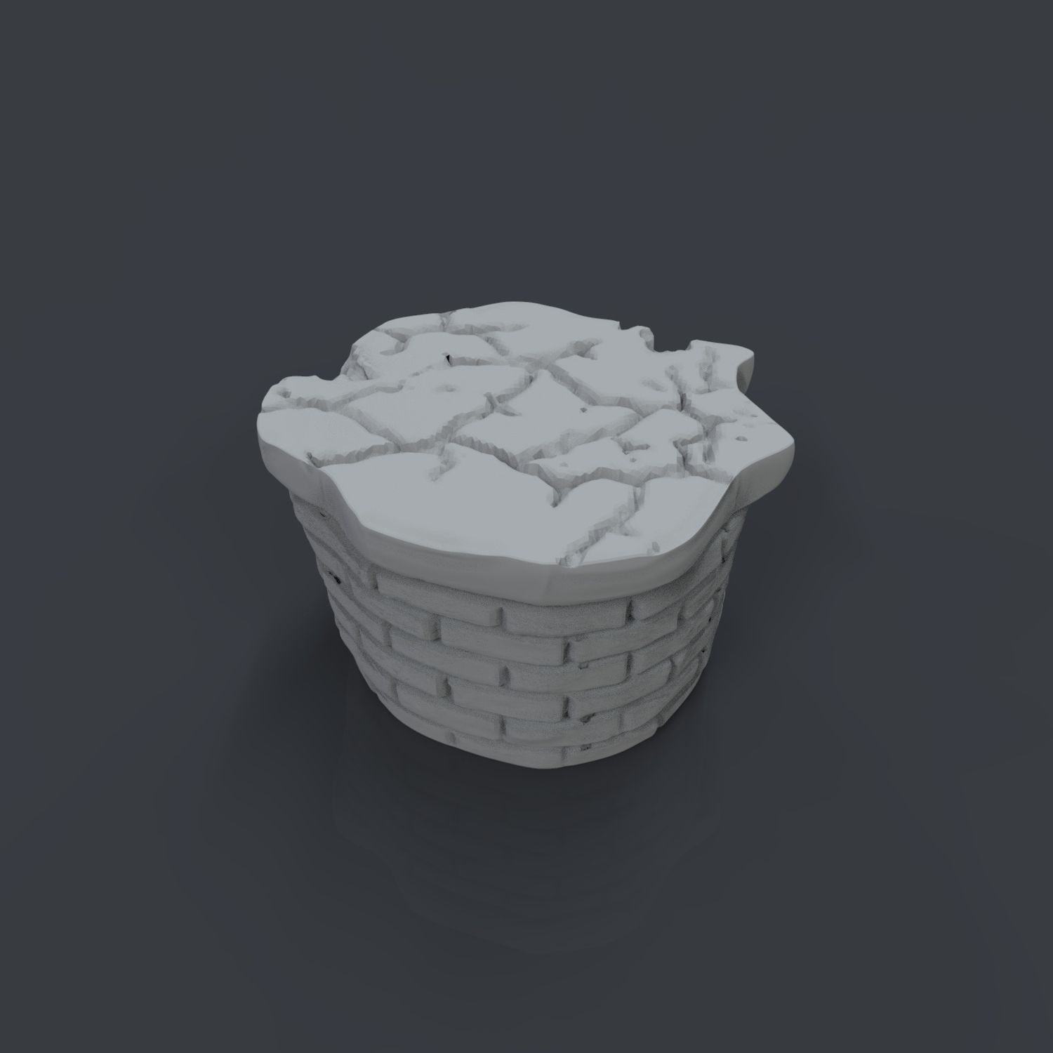BRICK WALL PLATFORM free 3D model 3D printable | CGTrader