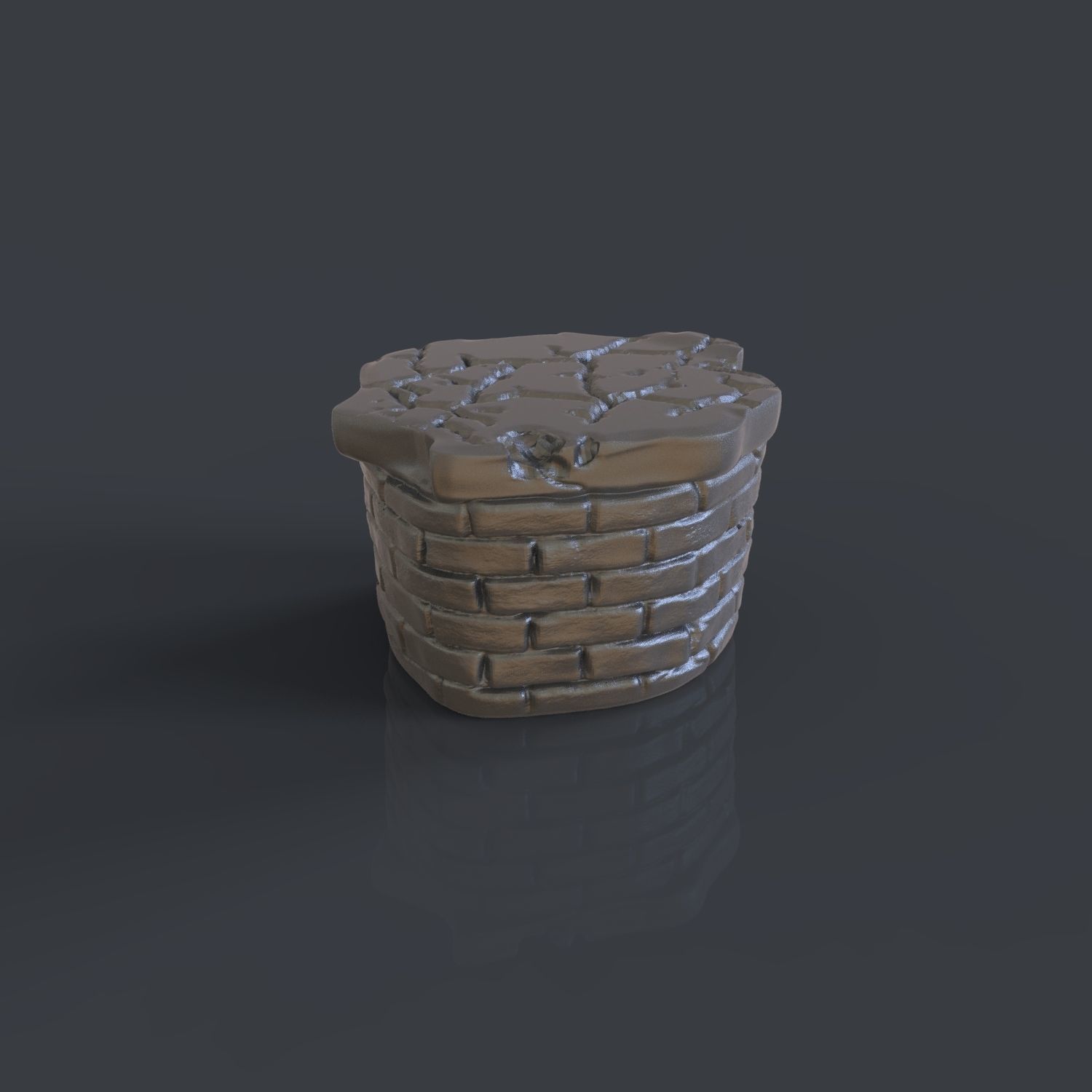 BRICK WALL PLATFORM free 3D model 3D printable | CGTrader