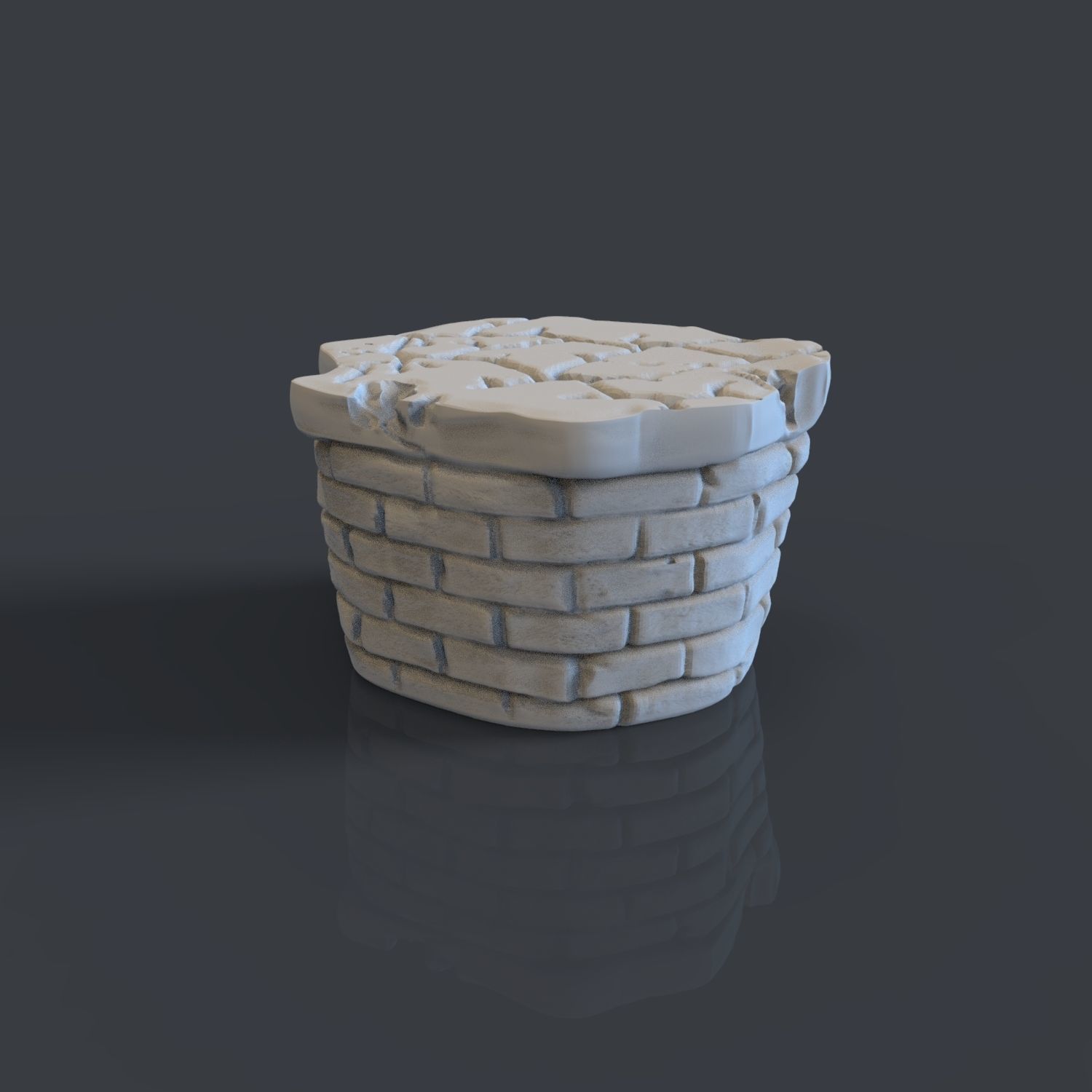 BRICK WALL PLATFORM free 3D model 3D printable | CGTrader