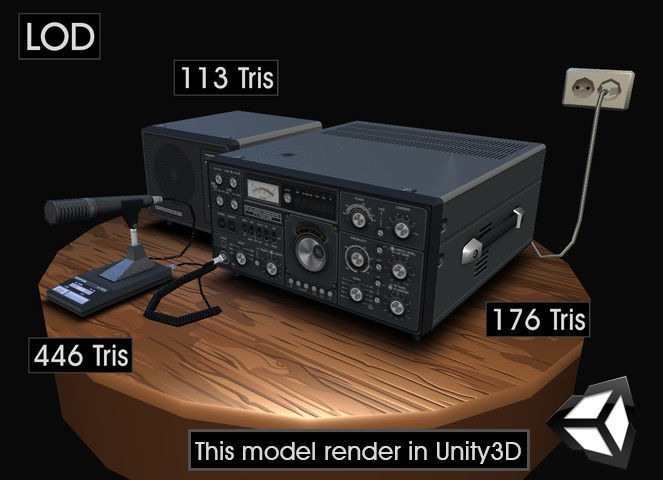 3D model Ham Radio Transceiver VR / AR / low-poly | CGTrader