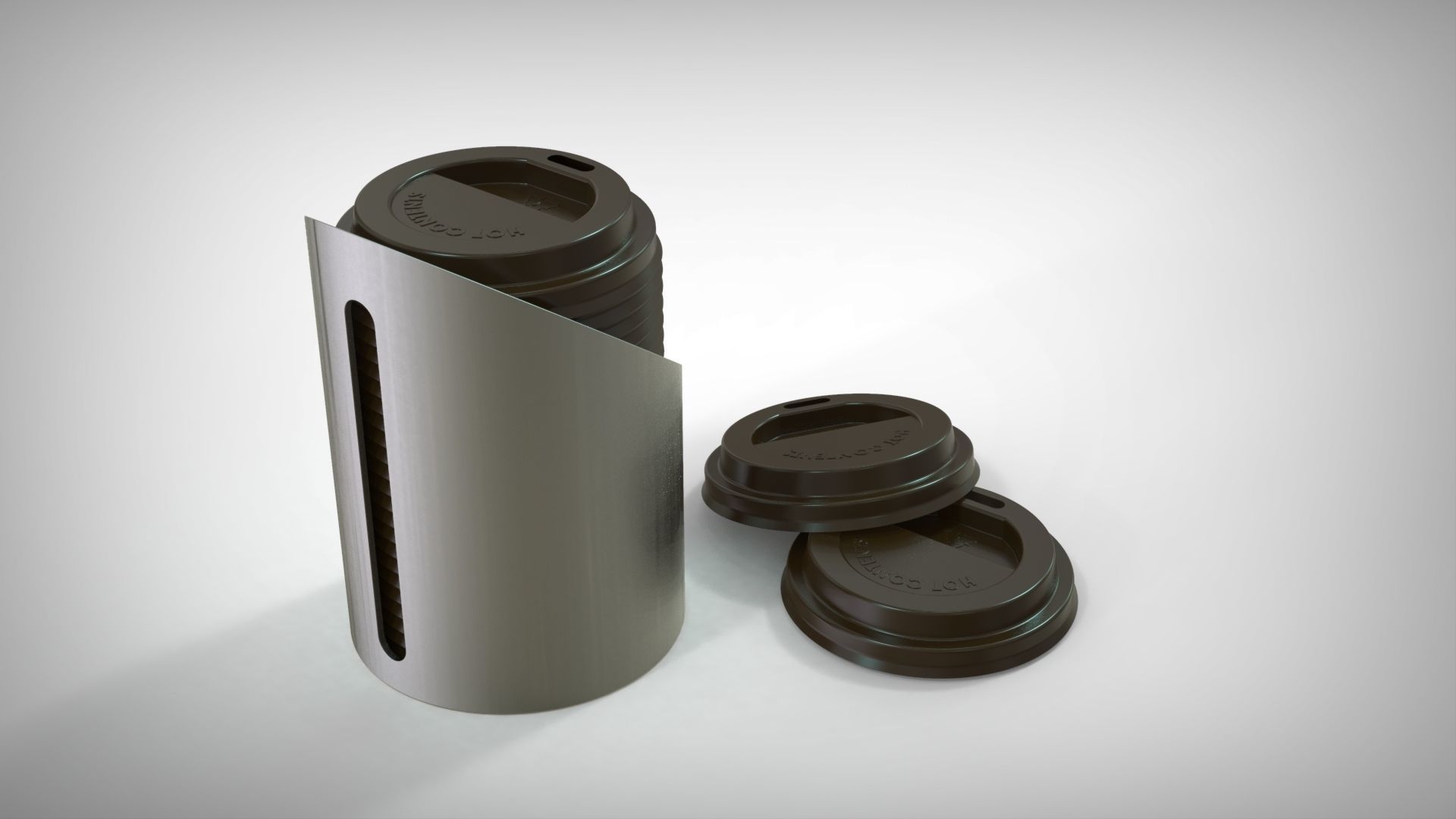 coffee cup holder 3D model 3D printable | CGTrader