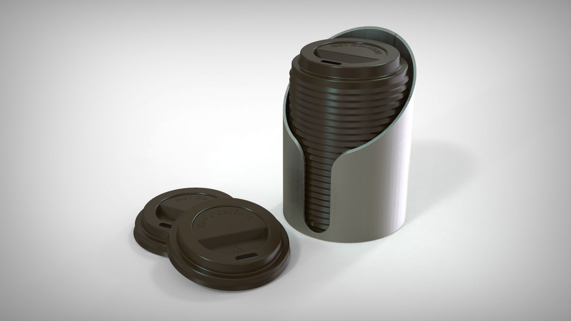 coffee cup holder 3D model 3D printable | CGTrader