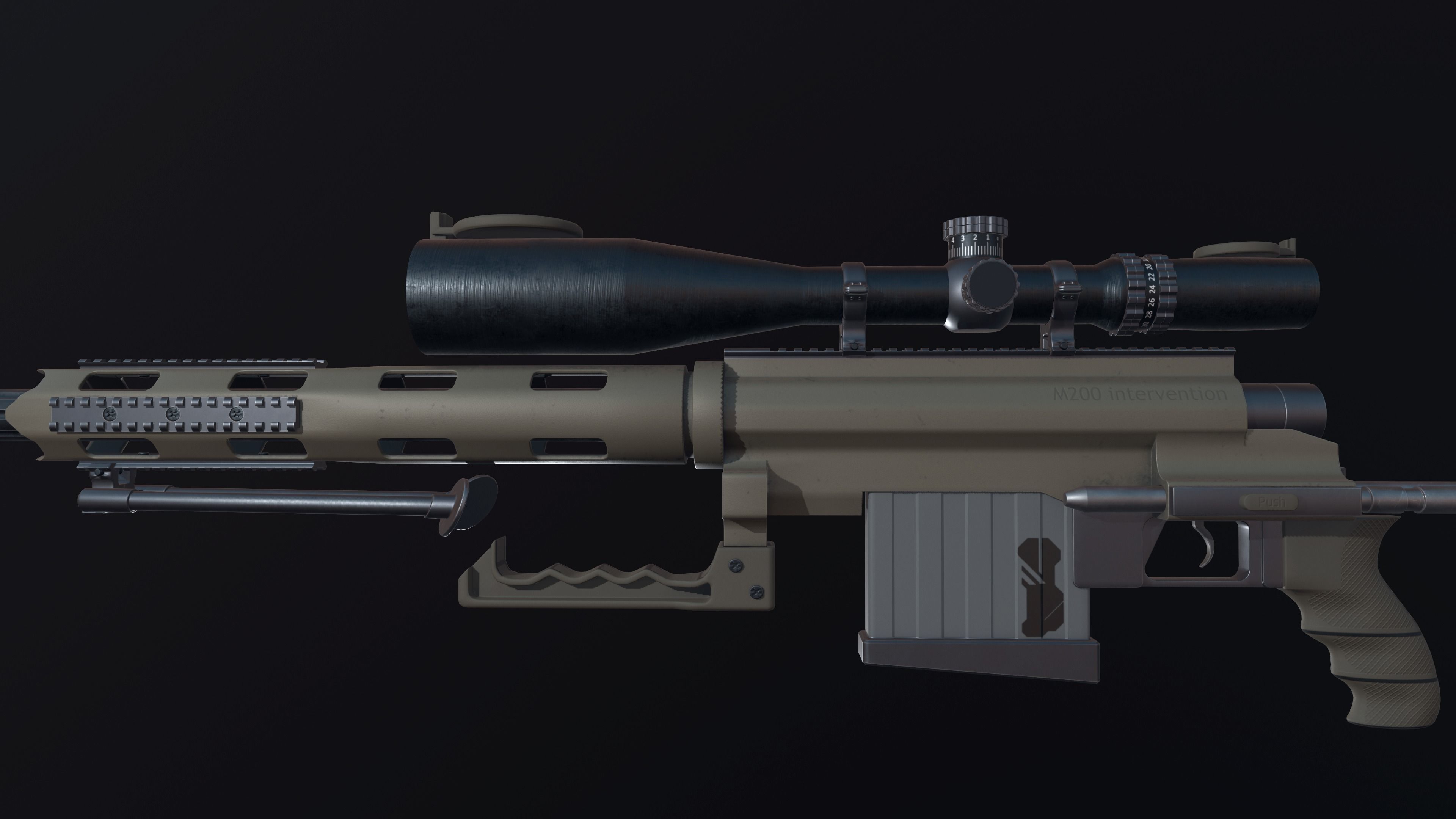 3D model CheyTac M200 Intervention VR / AR / low-poly | CGTrader