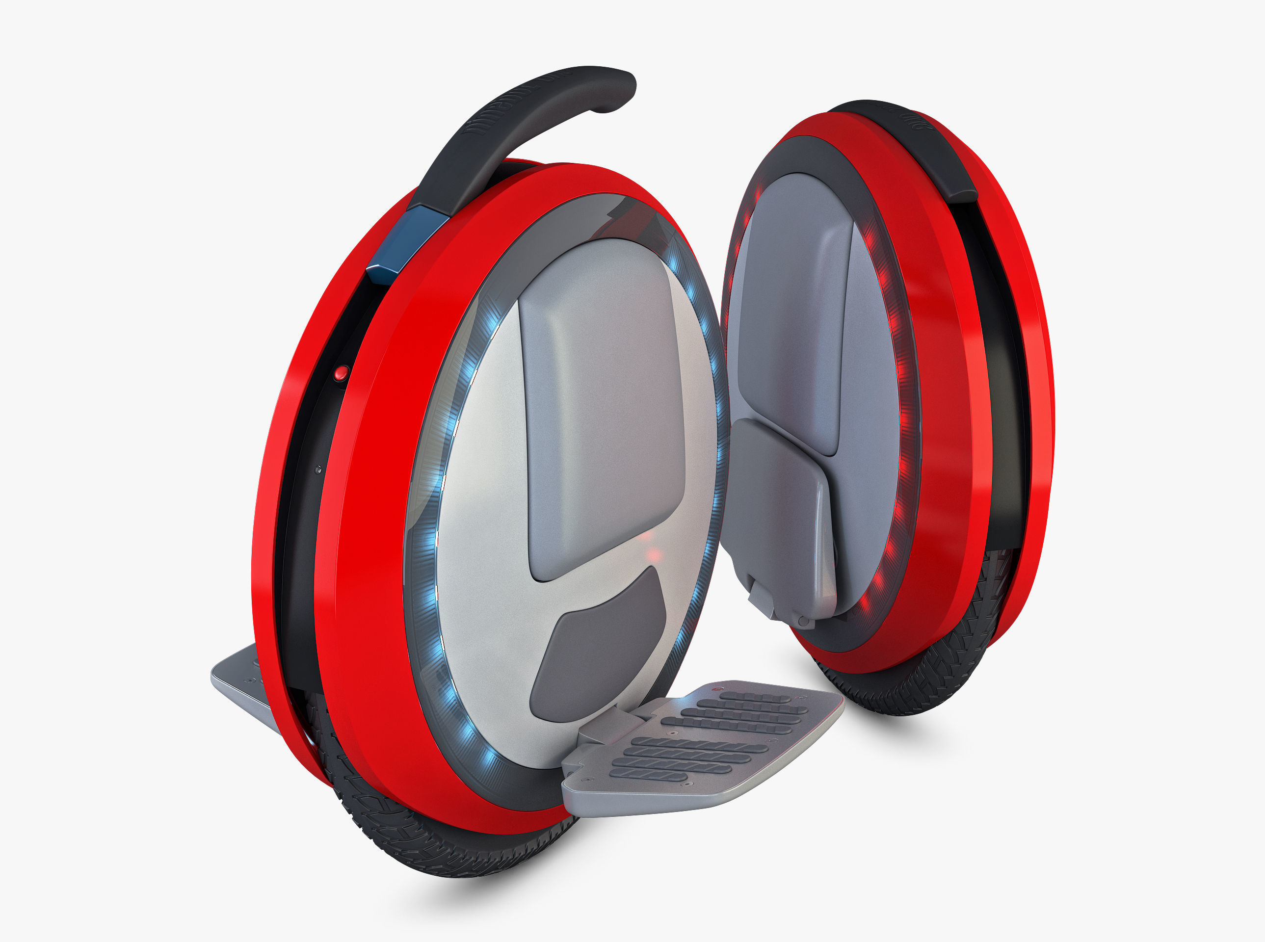 Ninebot One red 3D model | CGTrader