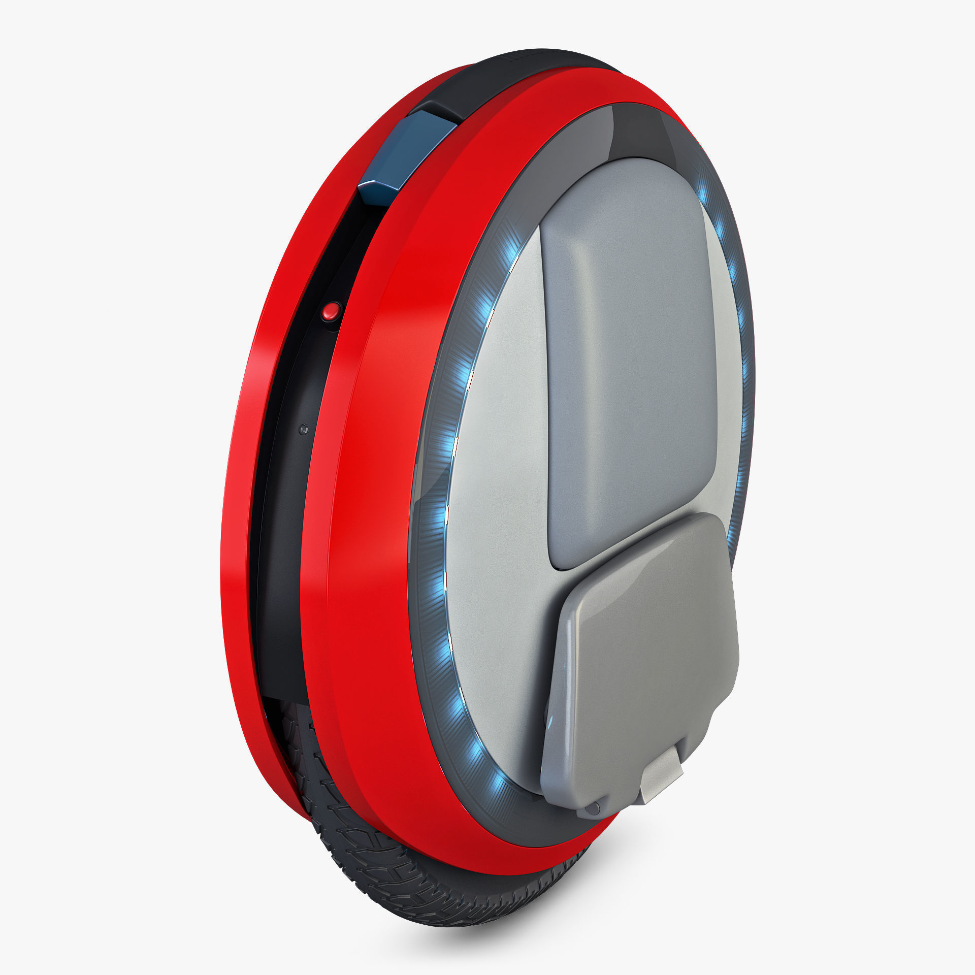 Ninebot One red 3D model | CGTrader