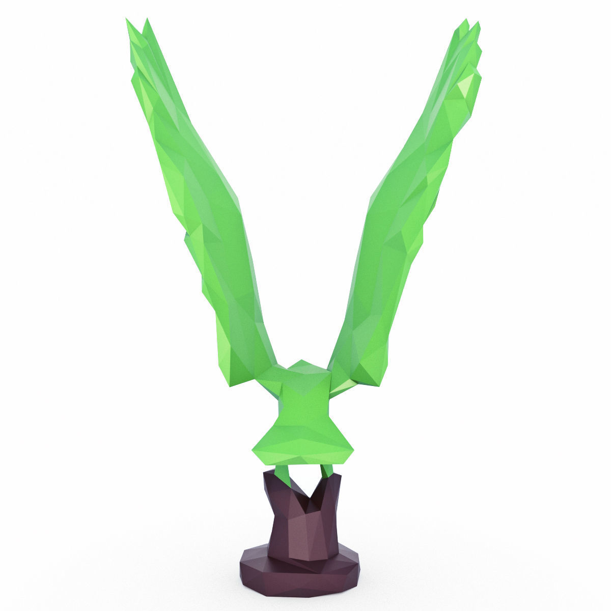 3D model Hawk Figure Low Poly VR / AR / low-poly | CGTrader