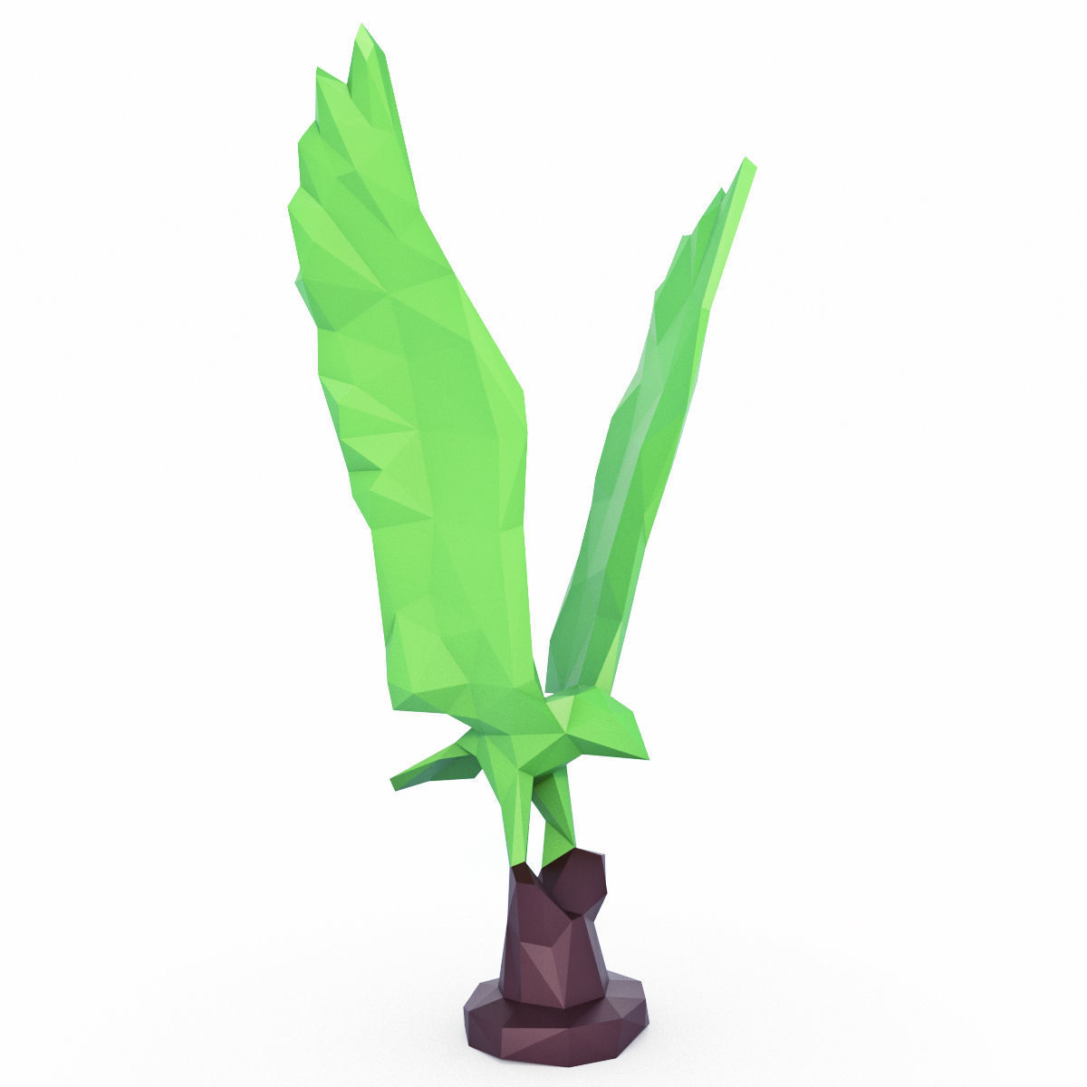 3D model Hawk Figure Low Poly VR / AR / low-poly | CGTrader