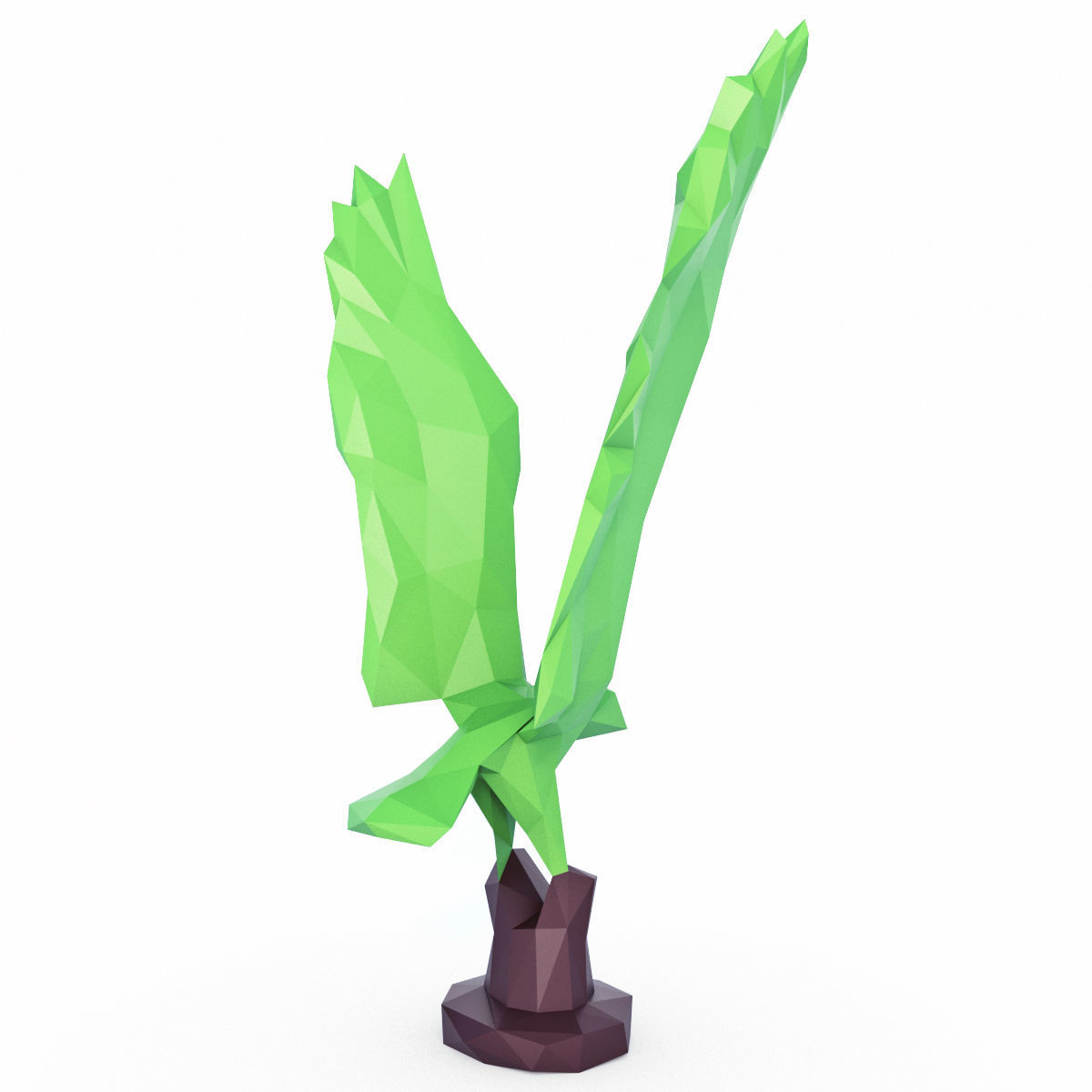 3D model Hawk Figure Low Poly VR / AR / low-poly | CGTrader