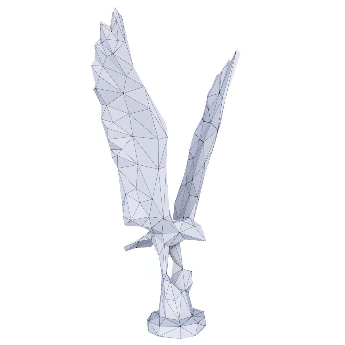3D model Hawk Figure Low Poly VR / AR / low-poly | CGTrader
