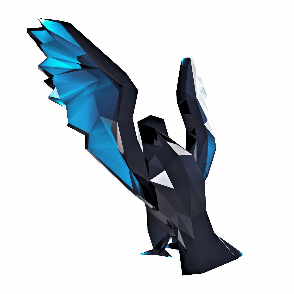 3D model Hawk Low Poly VR / AR / low-poly | CGTrader