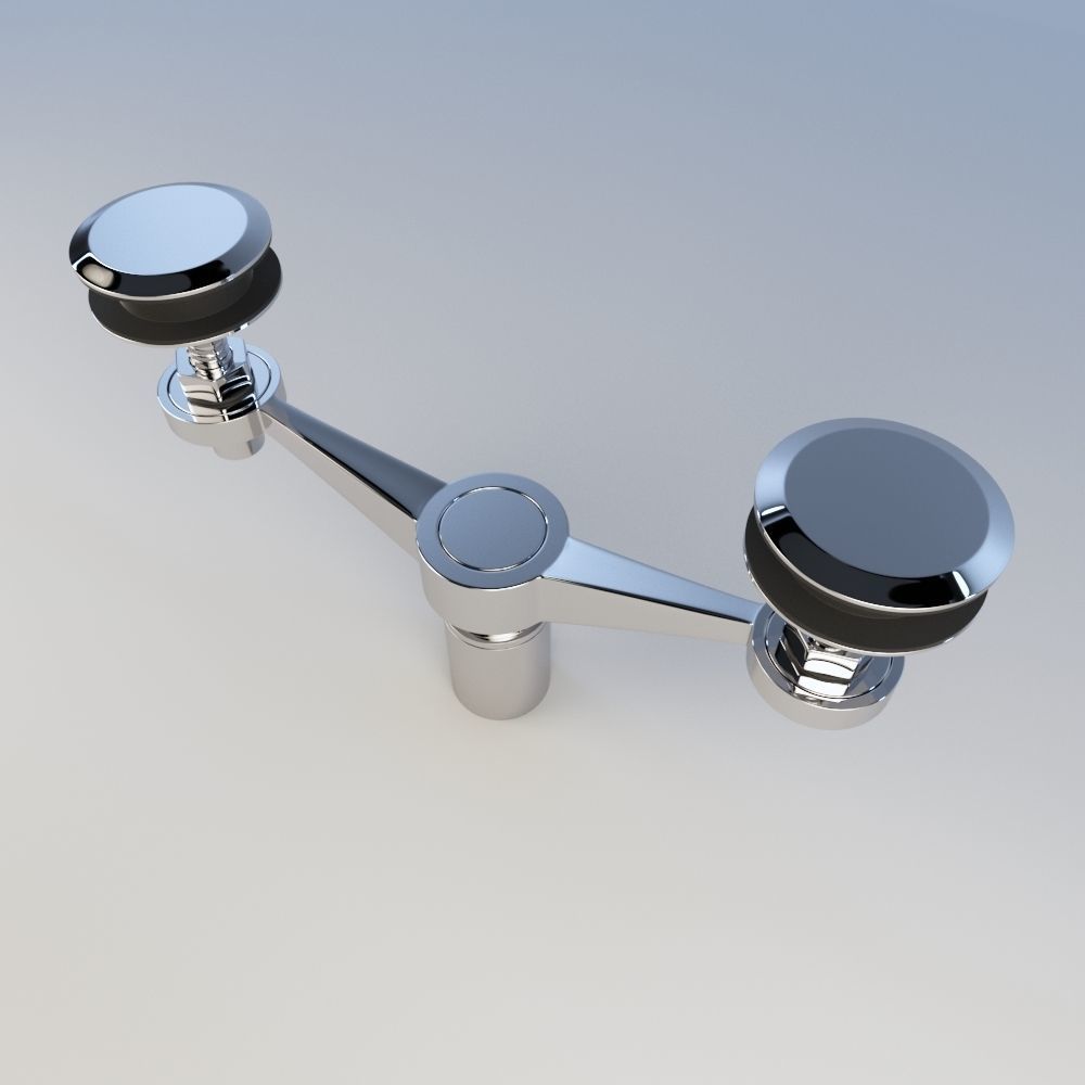 Sadev Spider Fitting 2 Arms - Glass Hardware 3D model | CGTrader
