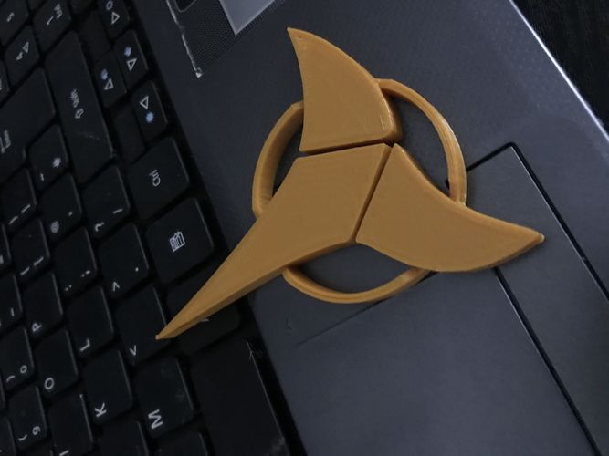 Klingon Cosplay Pendant Necklace Car Charm 3D model 3D printable | CGTrader
