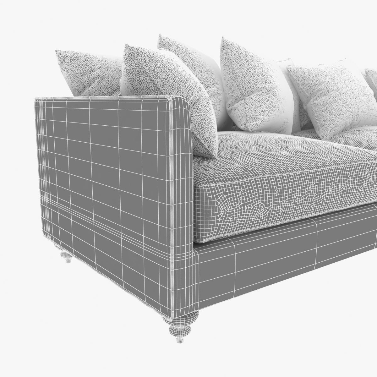 Custom made straight and corner sofas 3D model | CGTrader