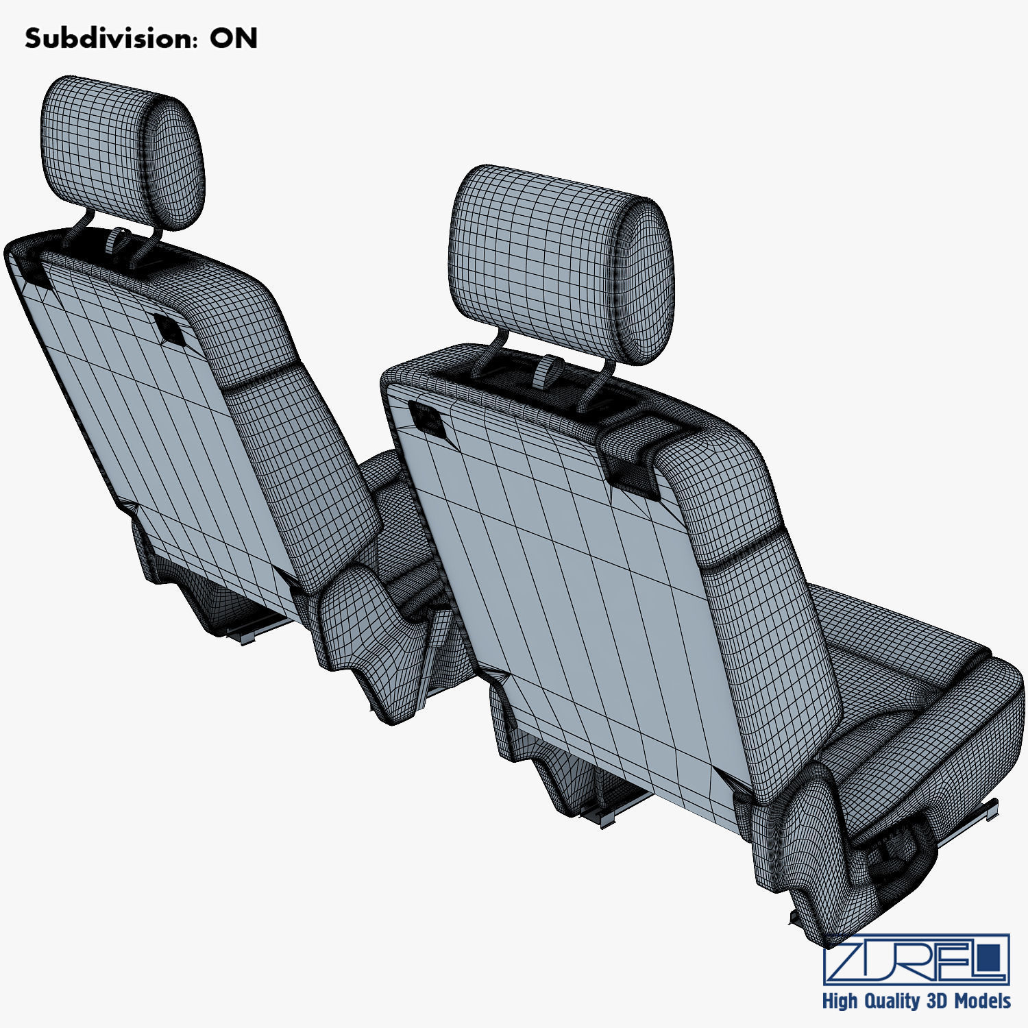 Car Seat Rear 3D model | CGTrader