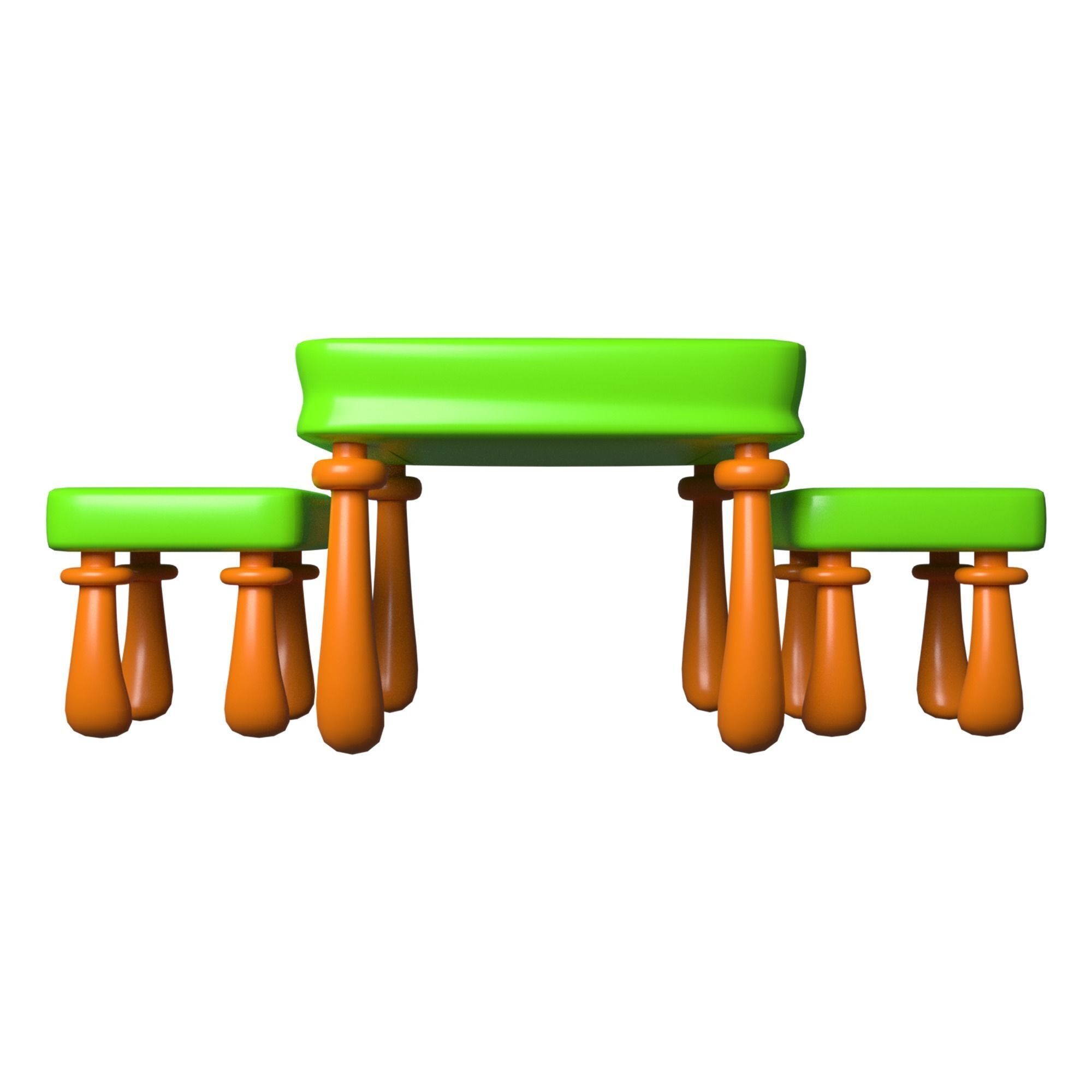 Cartoon Table and Chair 3D model | CGTrader