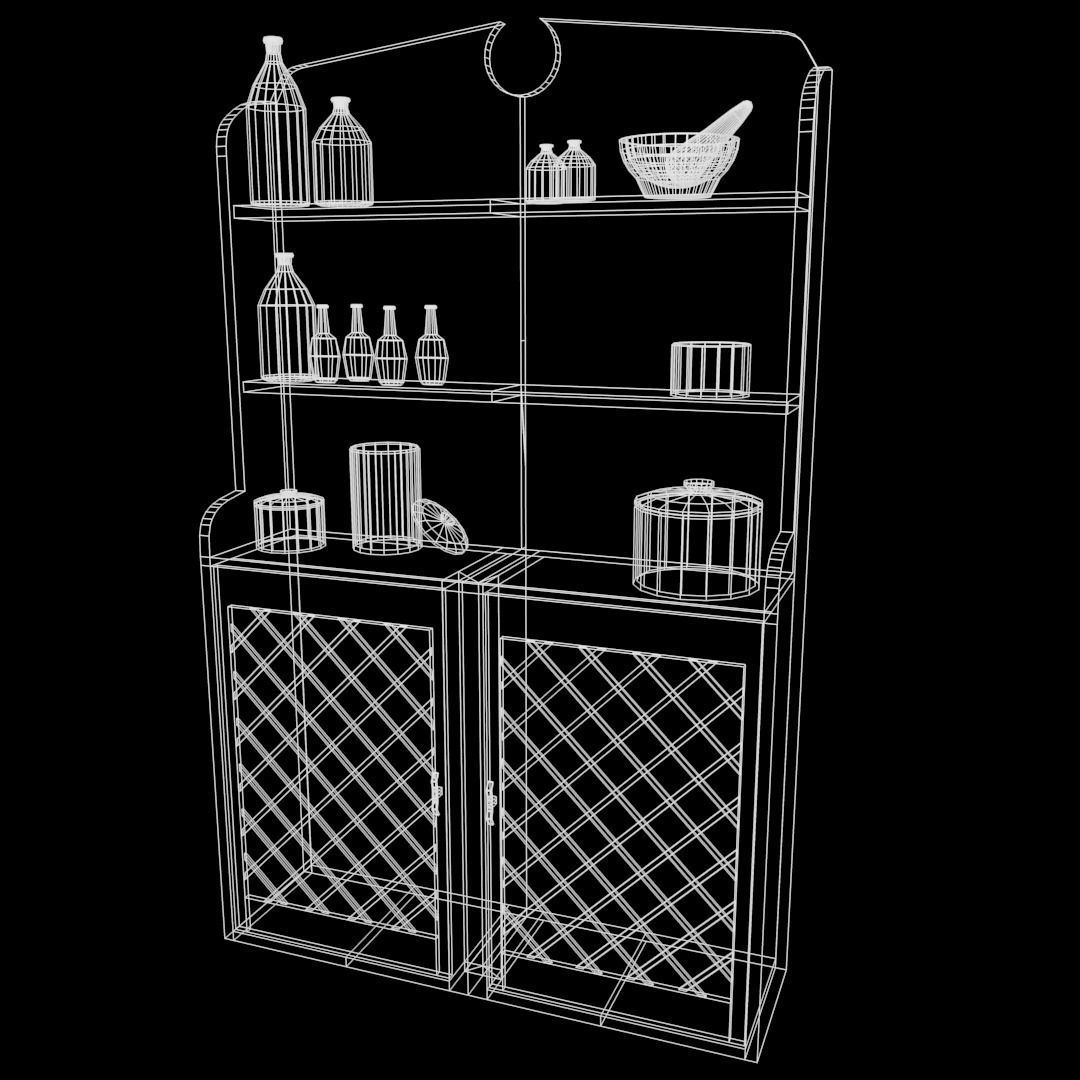 3D model Old Closet Shelf VR / AR / low-poly | CGTrader