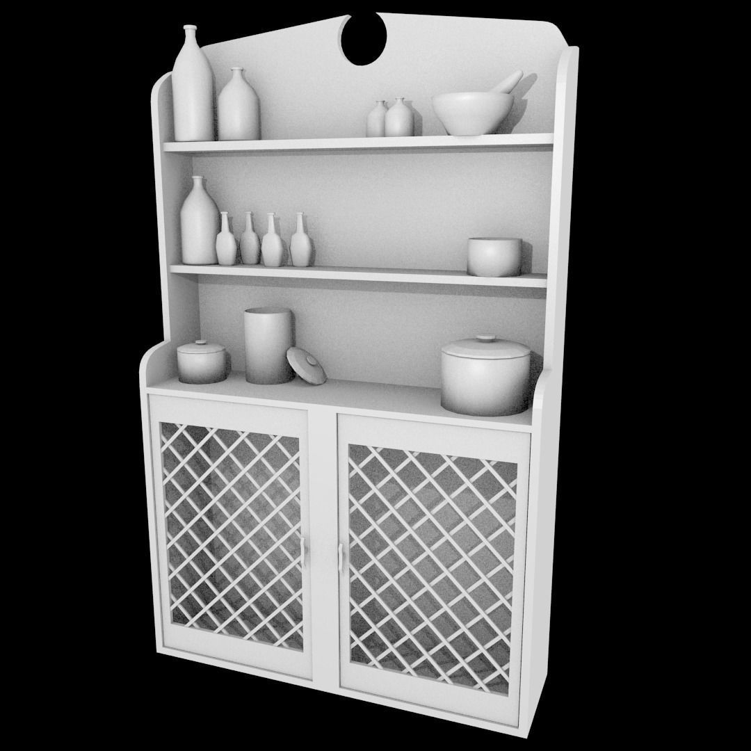 3D model Old Closet Shelf VR / AR / low-poly | CGTrader