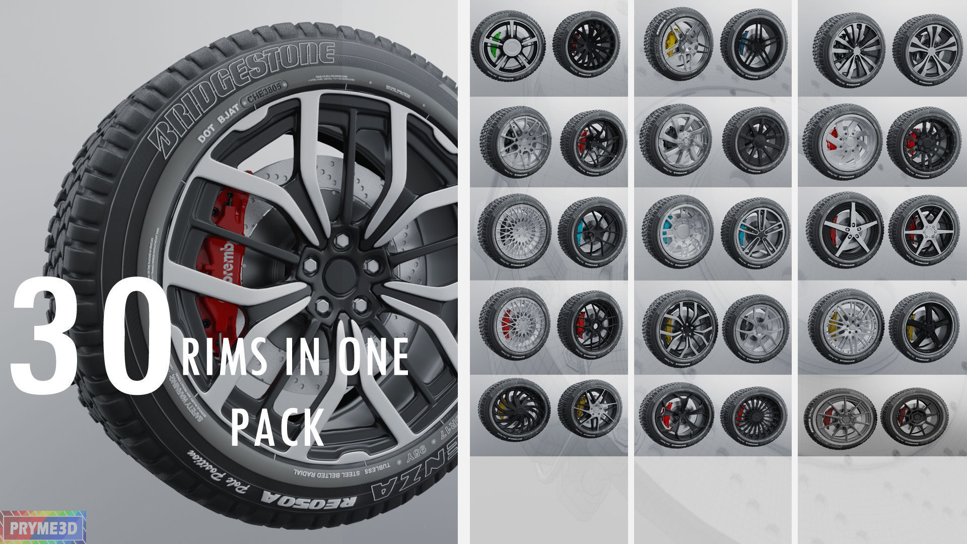 3D model Modern sport car lowpoly 3d rims VR / AR / low-poly | CGTrader