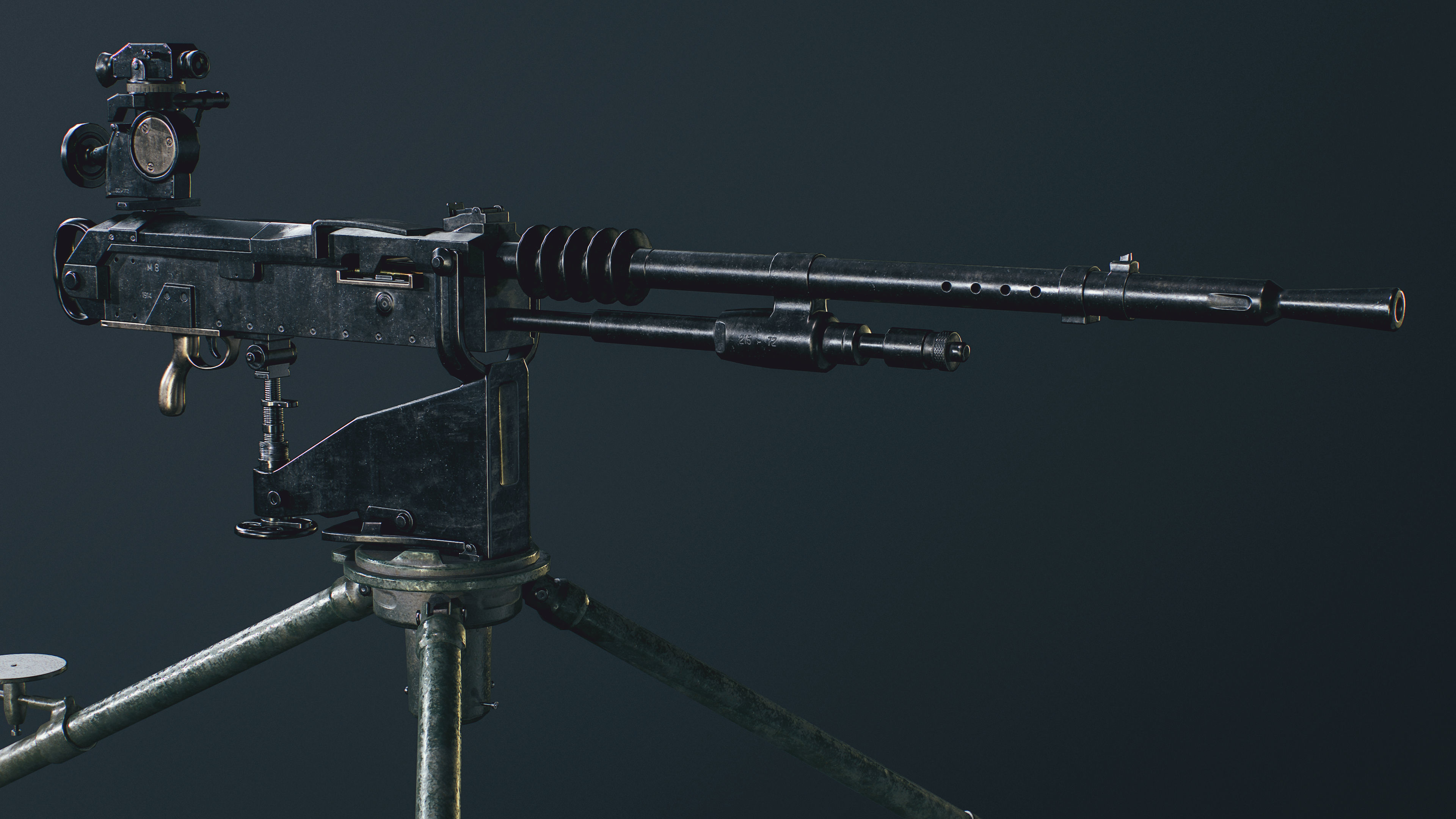 3D model Hotchkiss M1914 machine gun VR / AR / low-poly | CGTrader