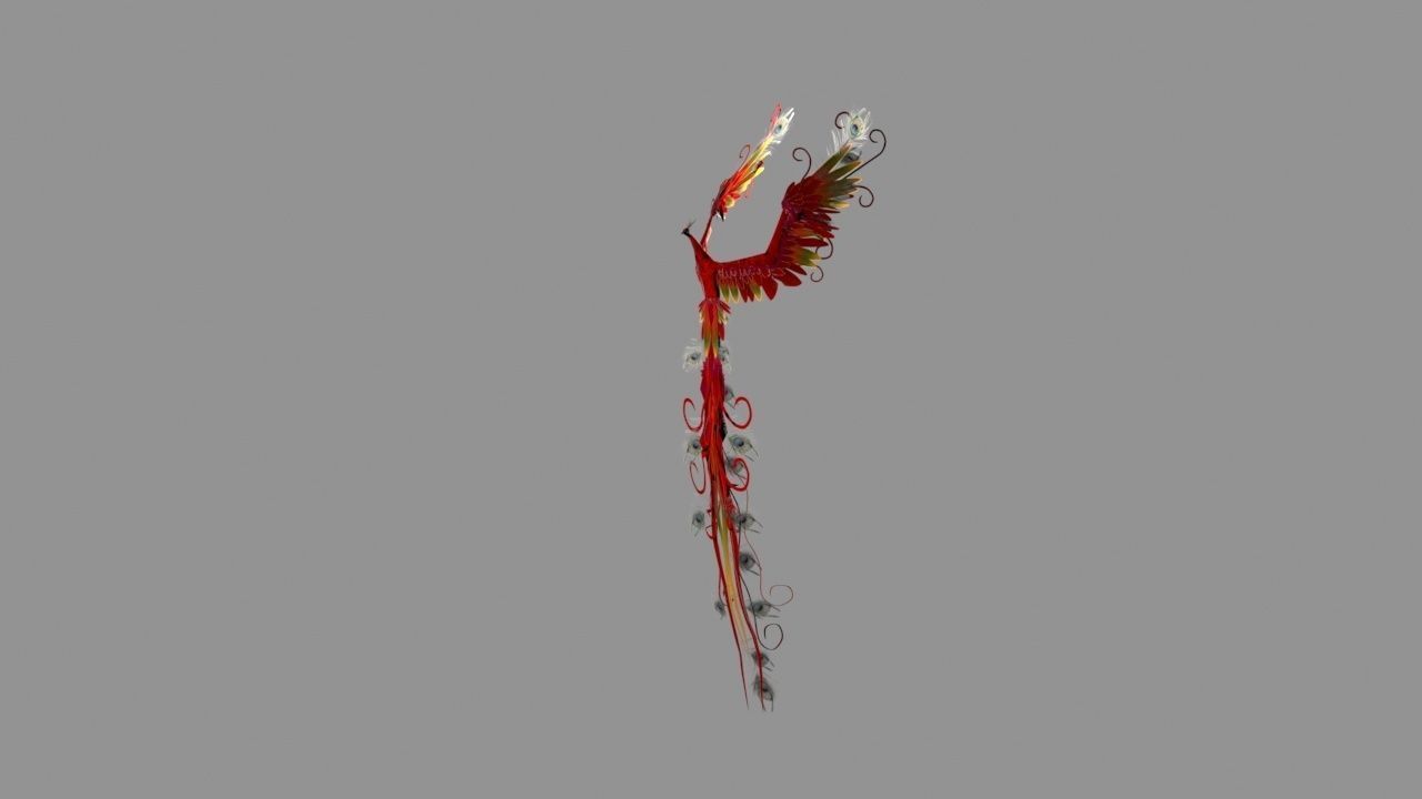 Phoenix - anka kusu 3D model animated rigged | CGTrader