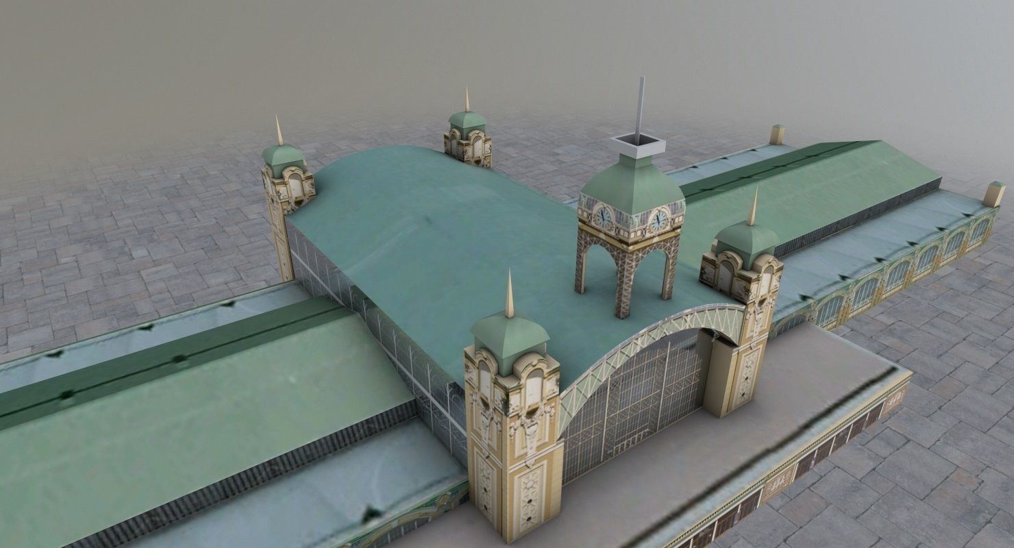 3D model Prague Prumyslovy Palac VR / AR / low-poly | CGTrader