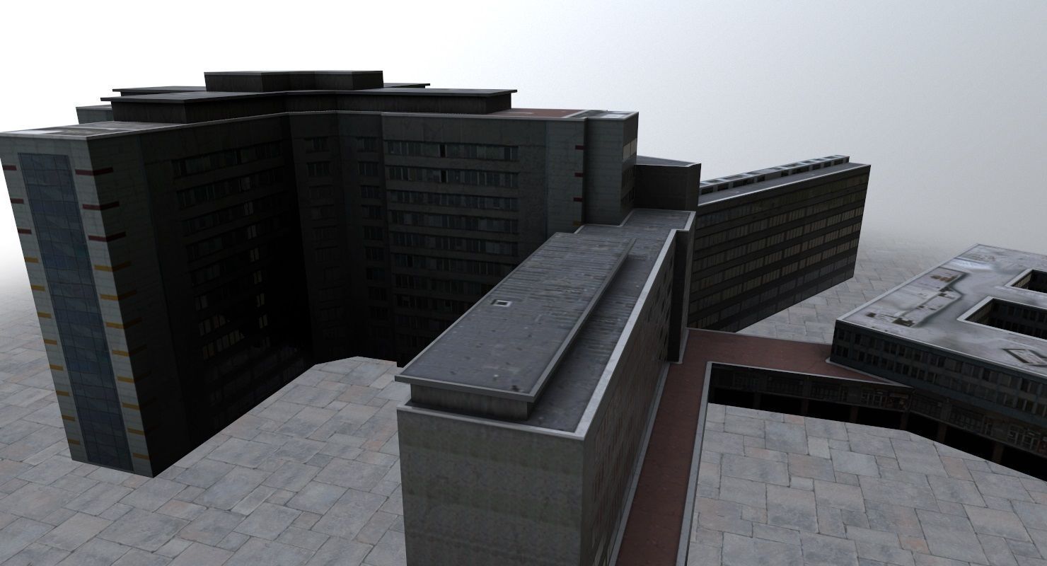 3D model Prague FN Motol VR / AR / low-poly | CGTrader