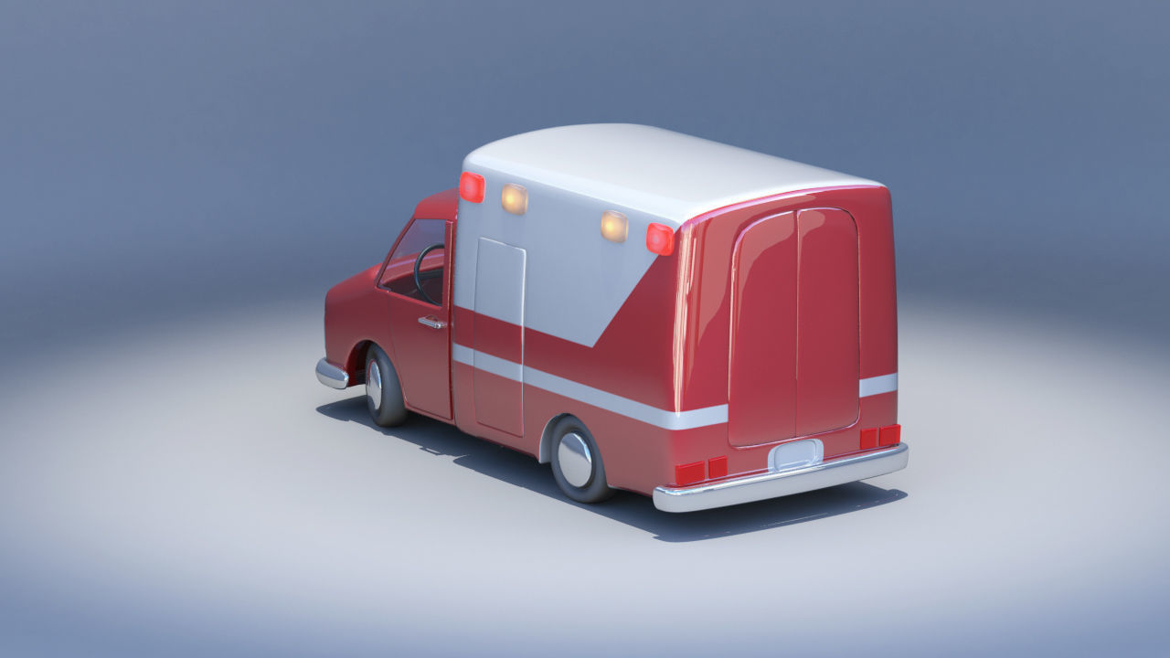 Toycar Ambulance 3D model | CGTrader