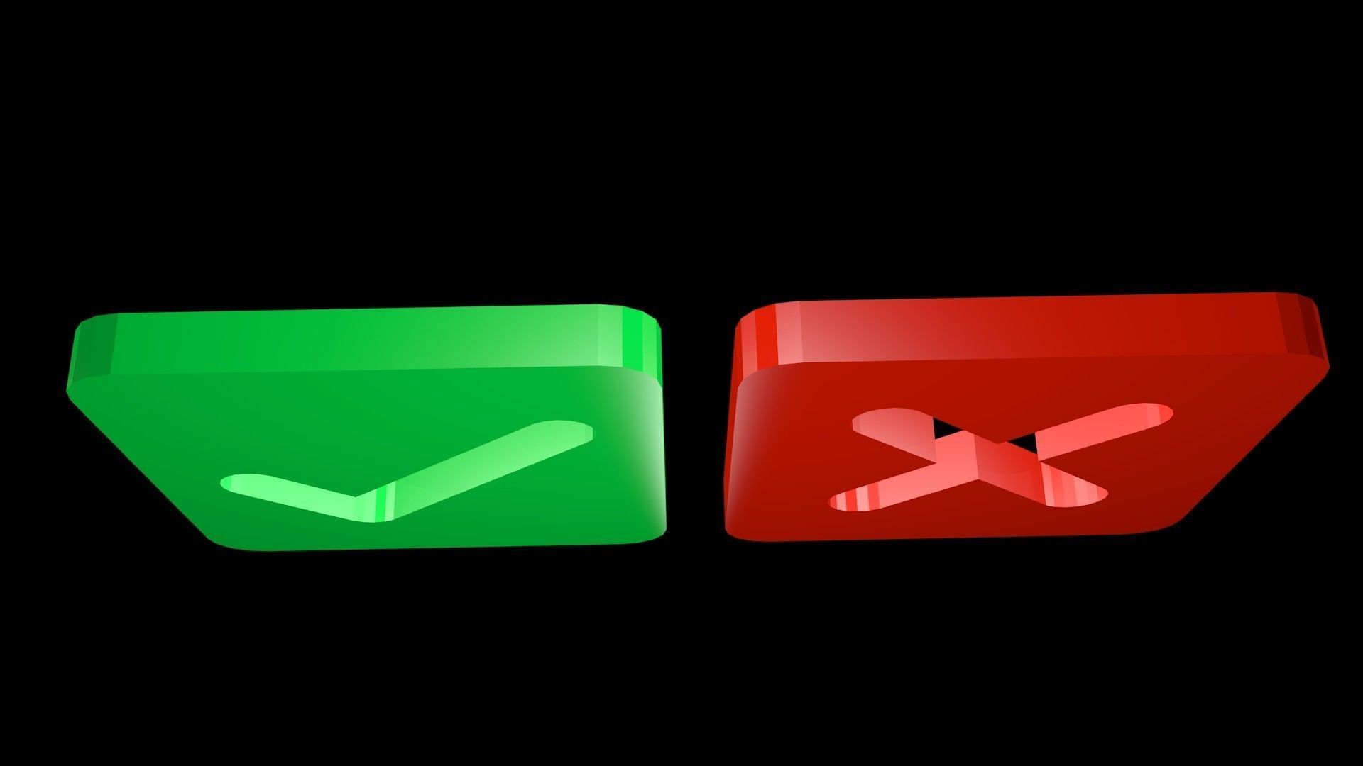 3D model Low poly check mark 7 VR / AR / low-poly | CGTrader