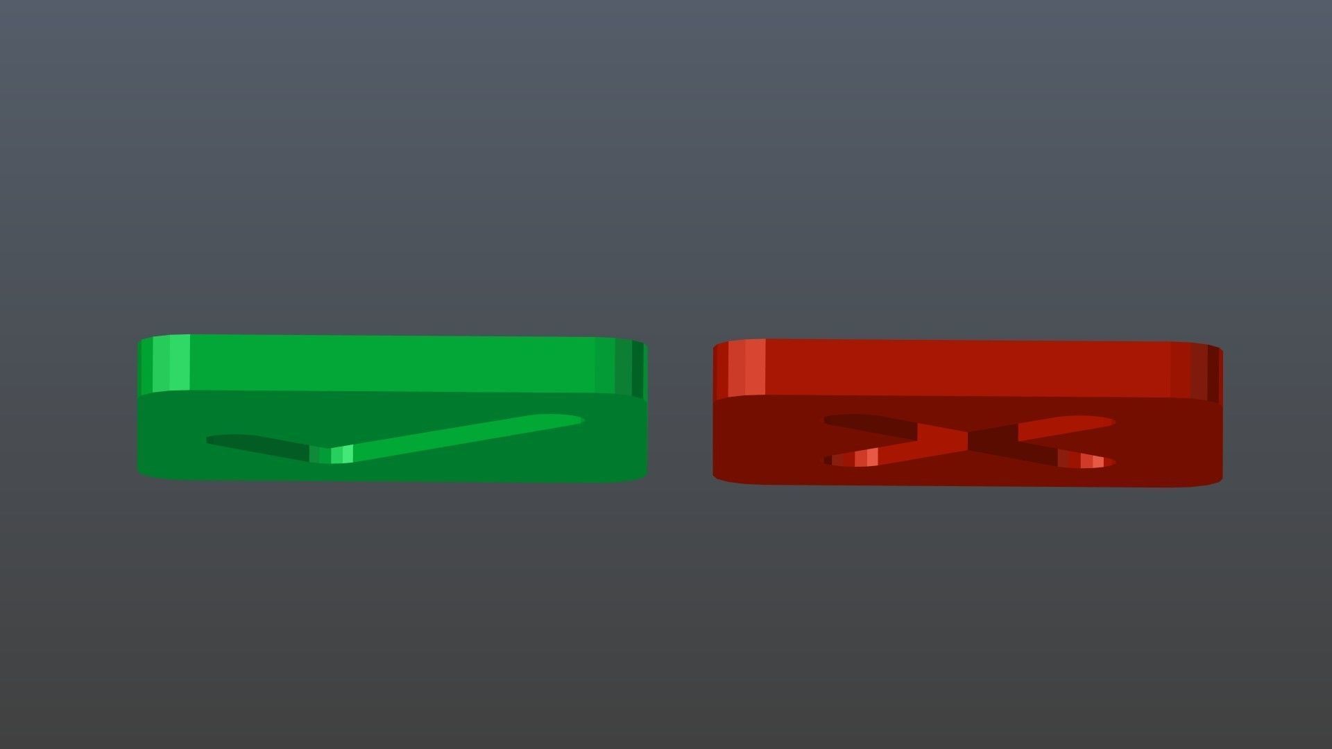 3D model Low poly check mark 7 VR / AR / low-poly | CGTrader