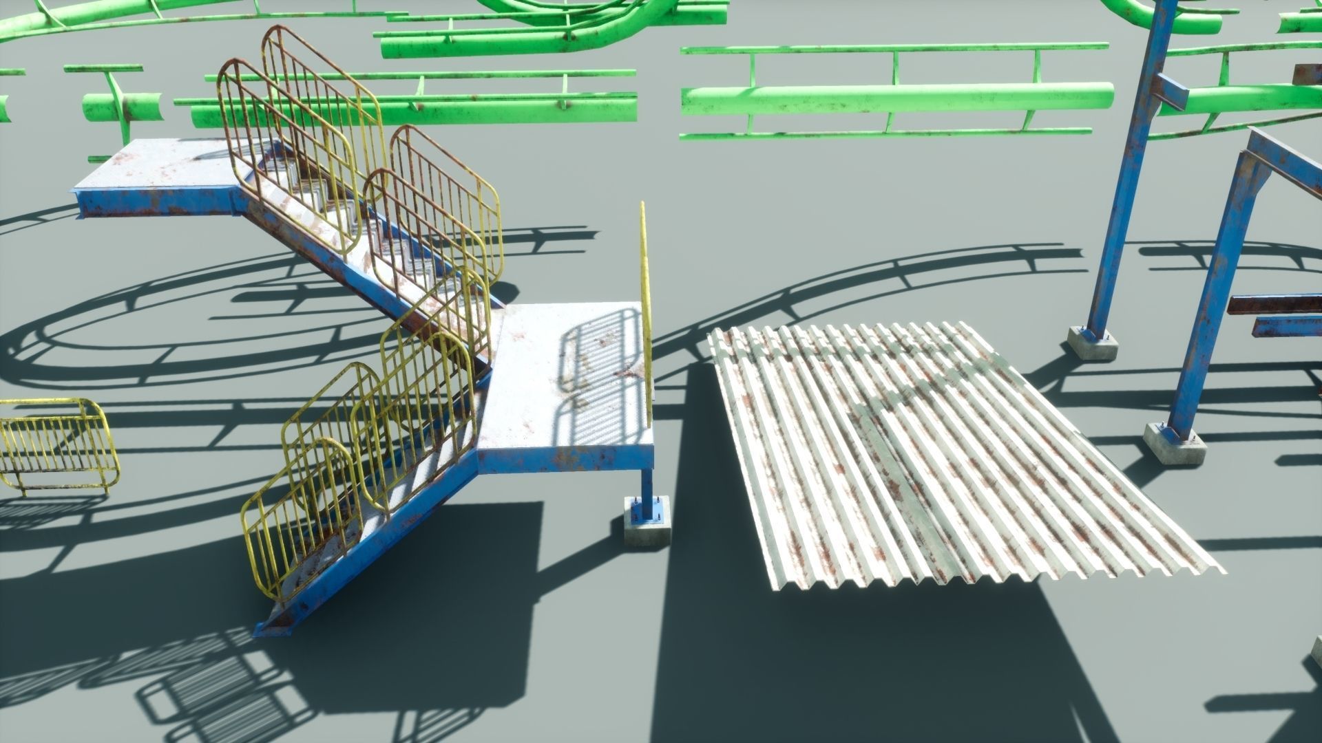 3D model Roller Coaster UE4 Unity VR / AR / low-poly | CGTrader