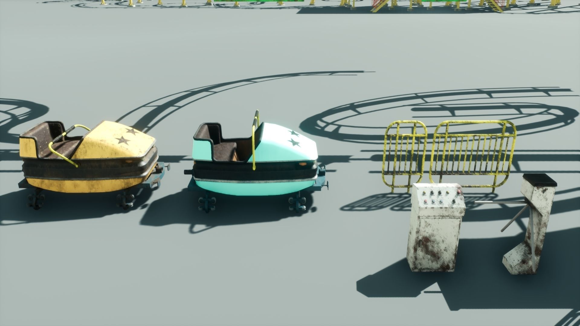 3D model Roller Coaster UE4 Unity VR / AR / low-poly | CGTrader