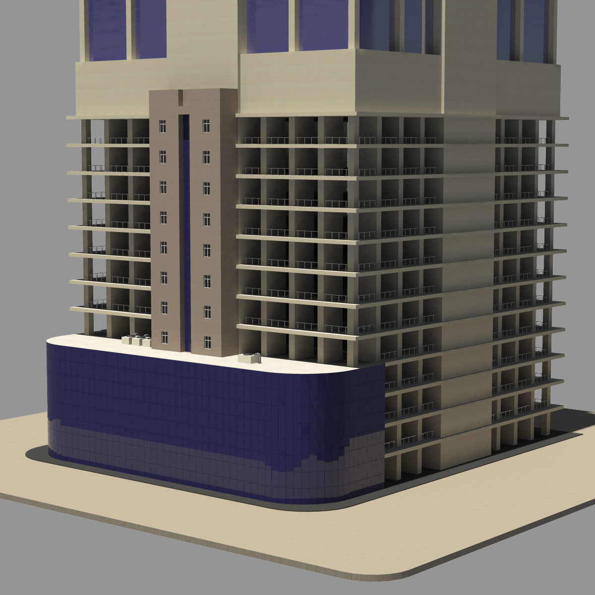 Sky Tower 3d model 3D model | CGTrader